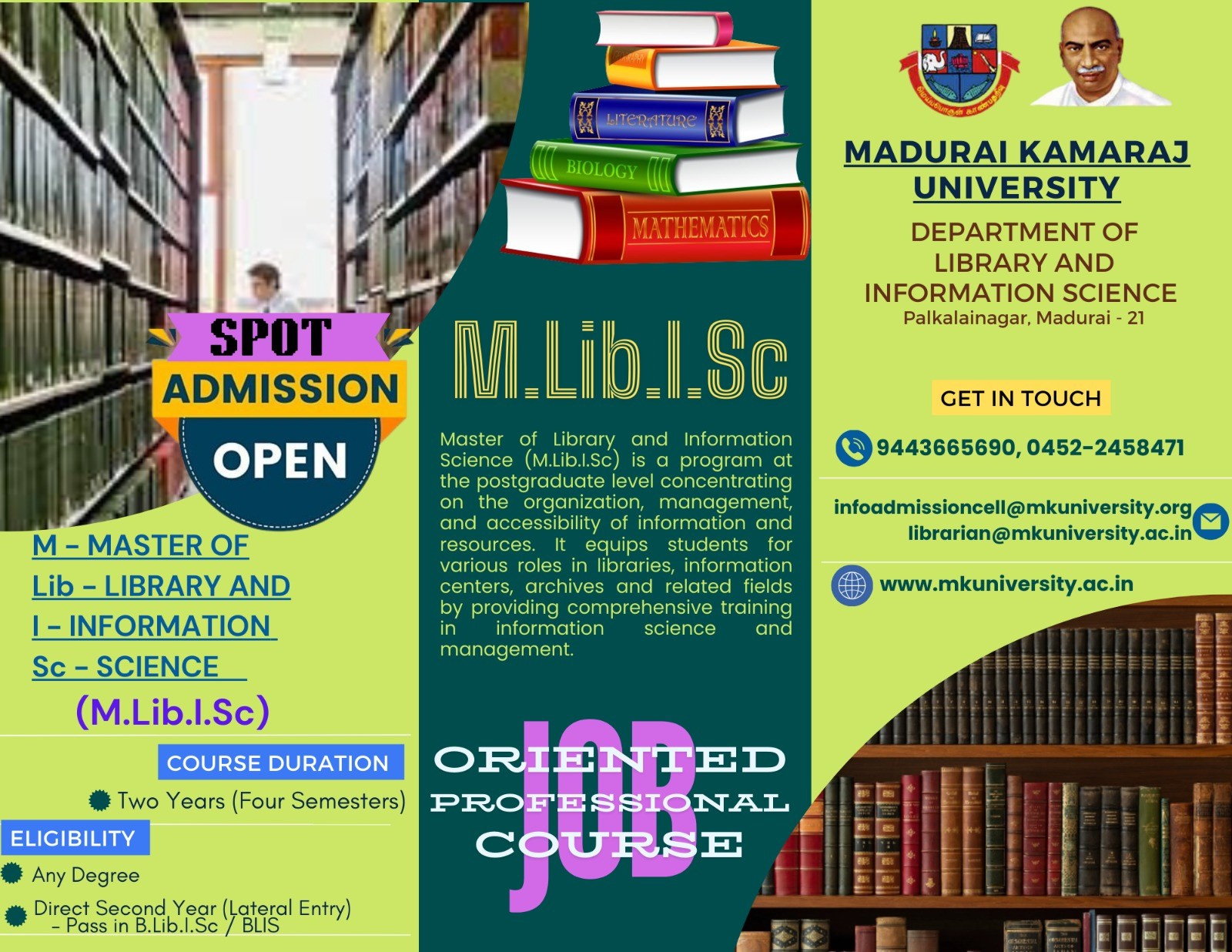 MADURAI KAMARAJ UNIVERSITY - OFFICIAL SITE